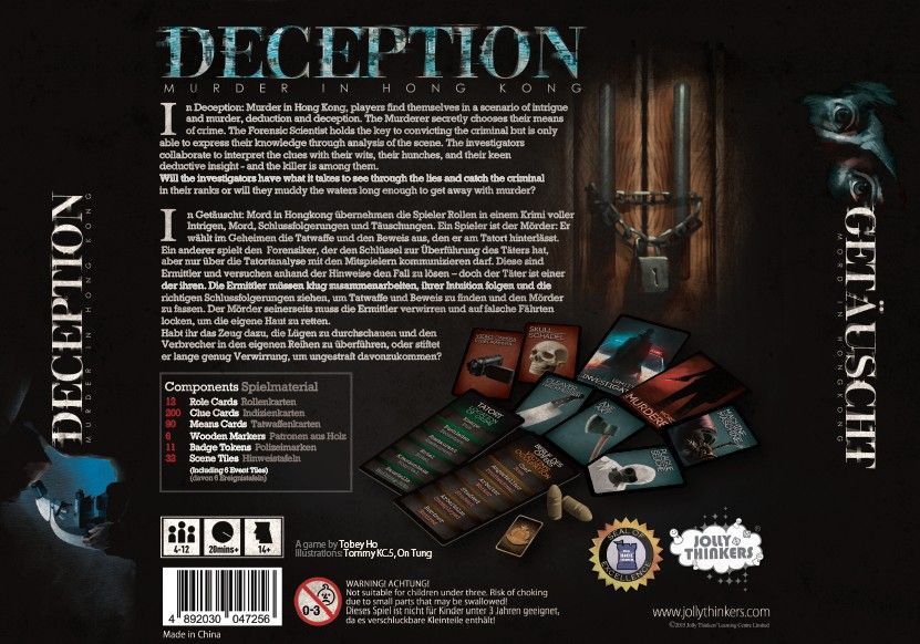 Deception: Murder in Hong Kong - BGG | Board Game Geek